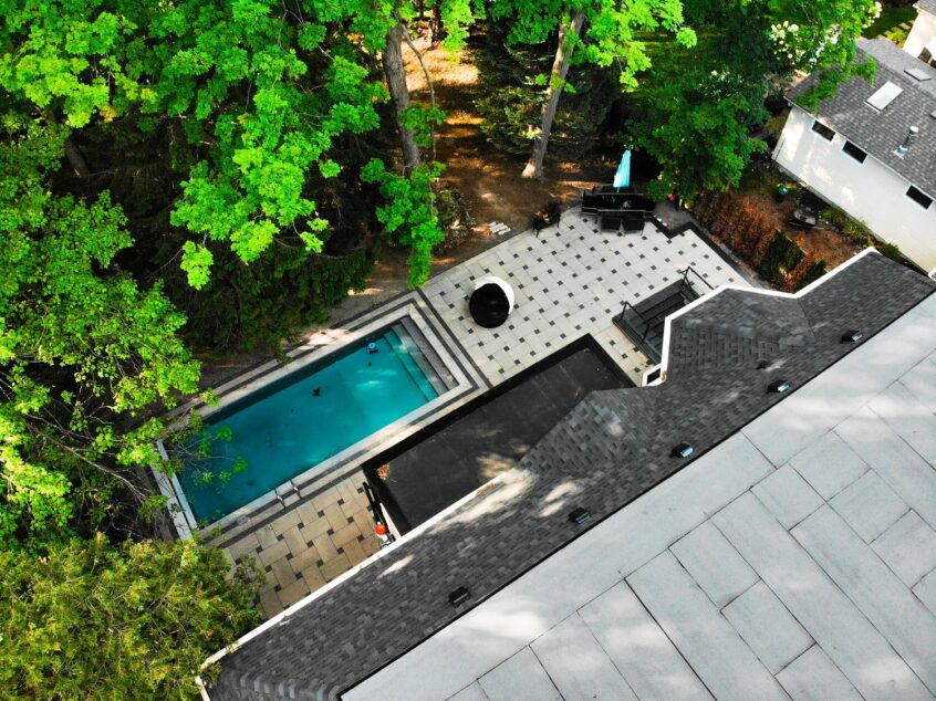 Outdoor Makeover with Exposed Aggregate Concrete Driveway and ...