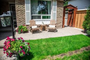 Stylish Entry and Outdoor Living with Exposed Aggregate Concrete ...