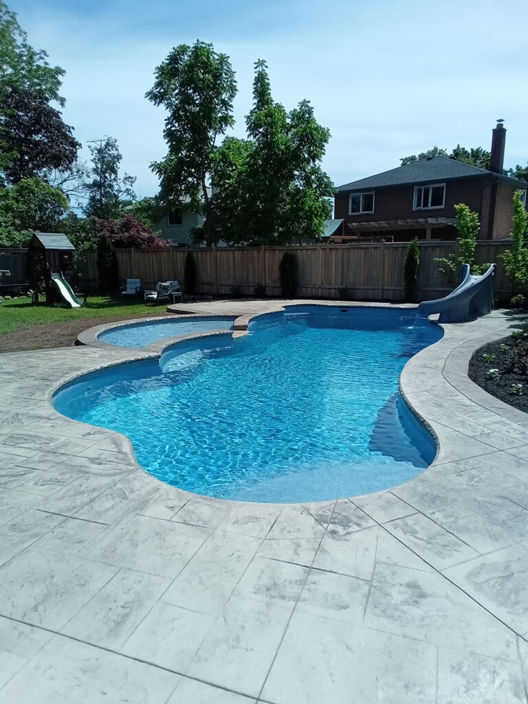 Stamped Concrete Pool Patio Concrete Pool Deck Resurfacing St Louis