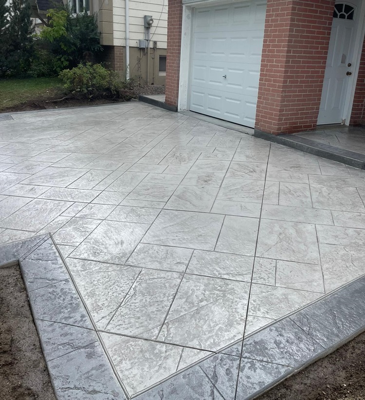 Scored Concrete Driveway Stamped Concrete For Your Driveway